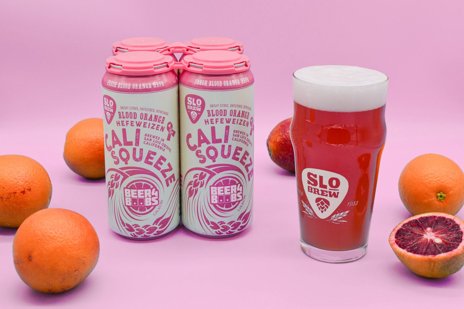 Pink Beer: SLO Brew Squeeze Pink Beer For Breast Cancer Awareness ...